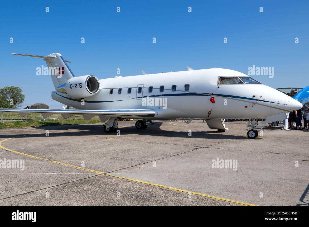 NANCY, FRANCE - JUL 1, 2018: Bombardier Challenger CL-604 passenger ...