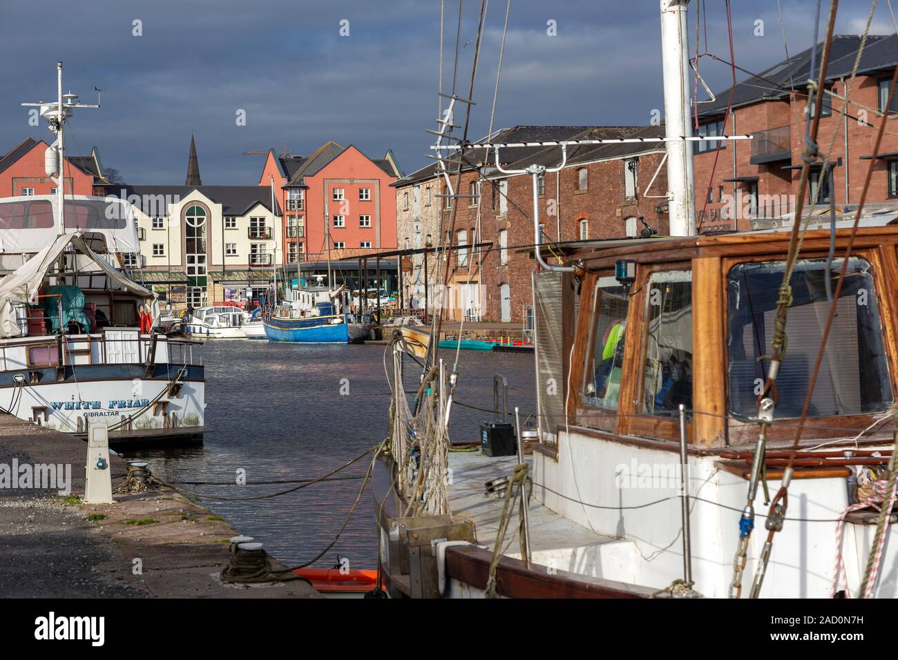 Exeter Canal basin,Cafe, Canal, City, Commercial Dock, Devon, Devonian ...