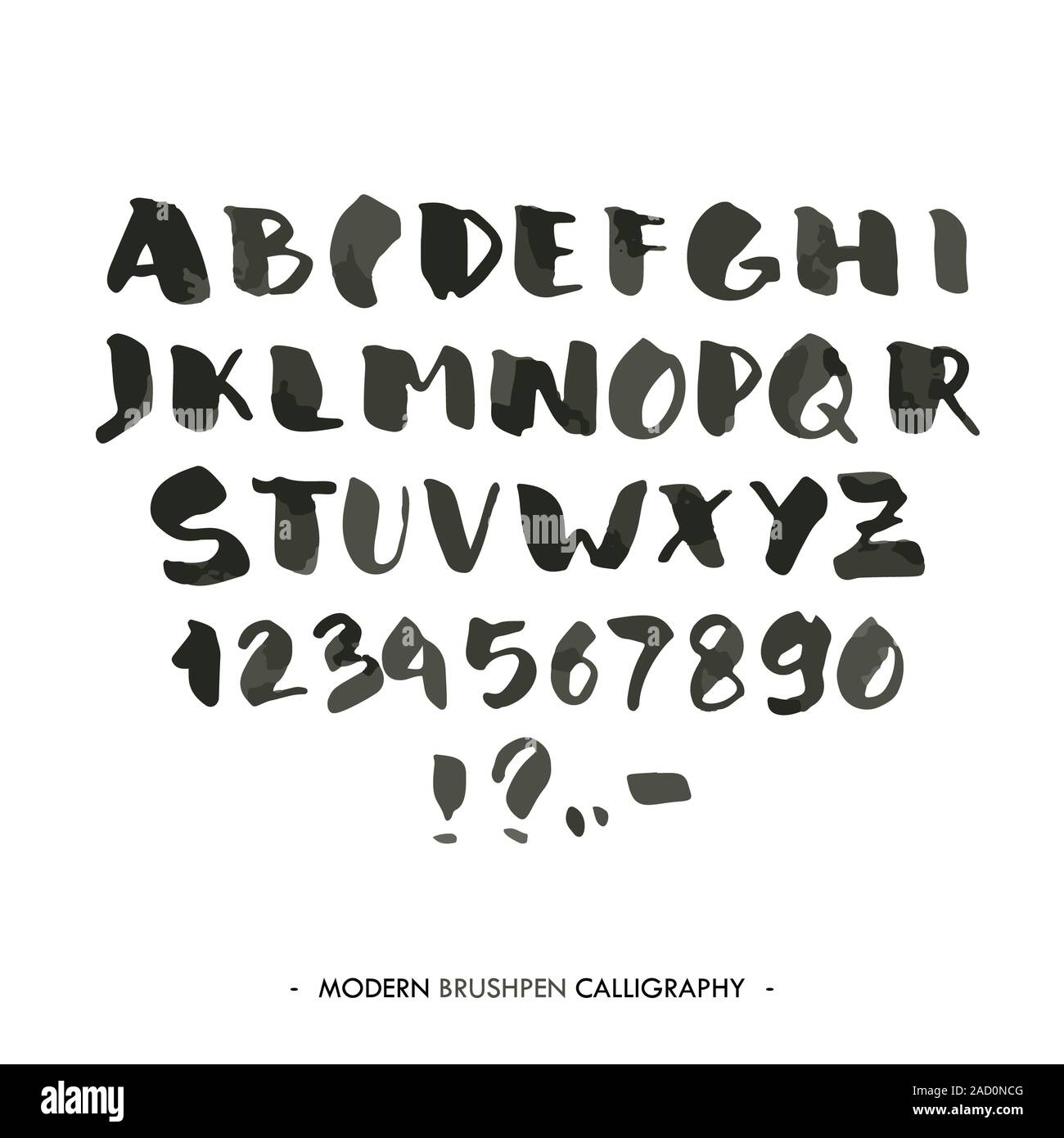 Modern Calligraphy Fonts Alphabet