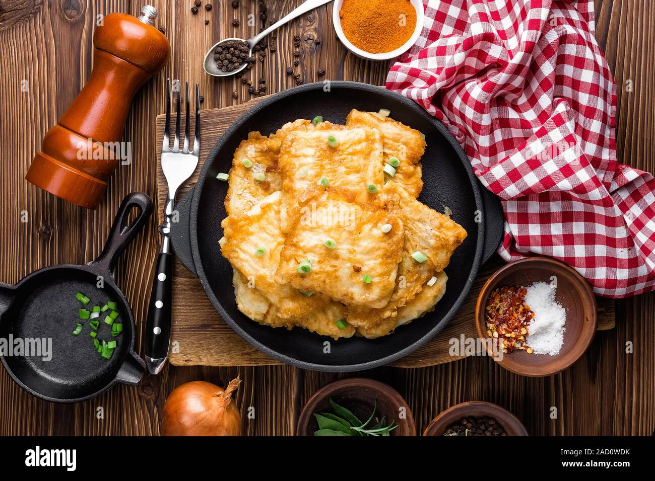 fried fish fillet Stock Photo - Alamy