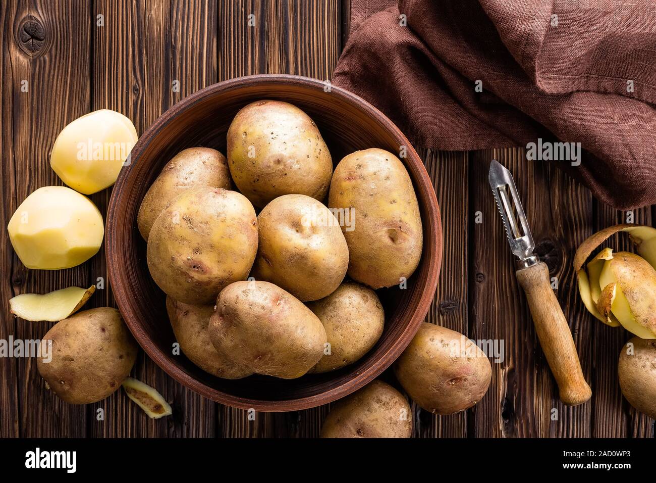 Salt vegetarian potatoes starch hi-res stock photography and images - Alamy