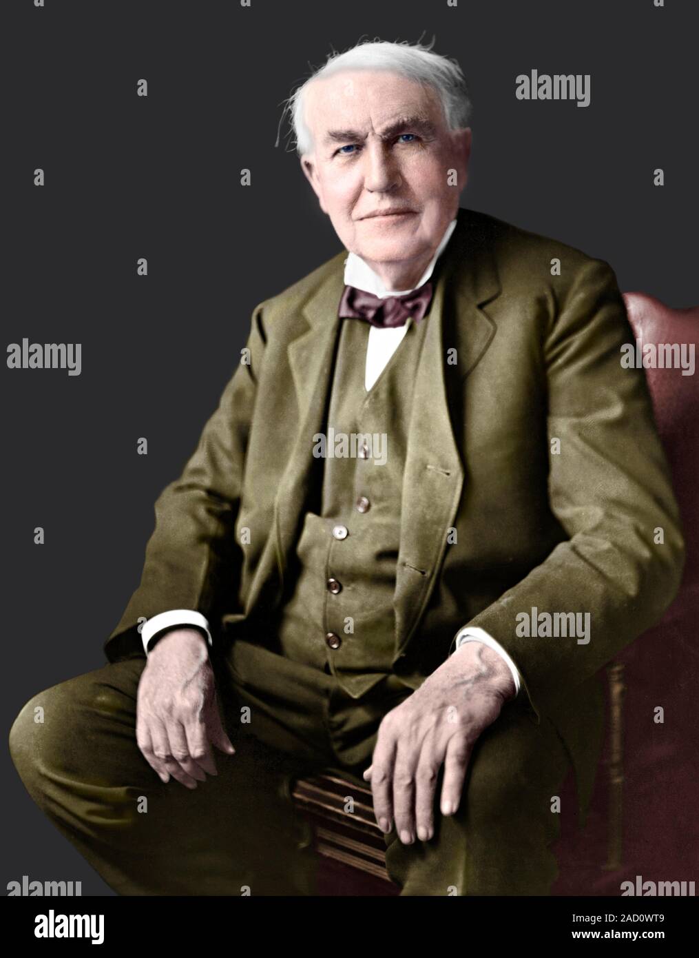 Thomas Alva Edison (1847-1931), US inventor. Edison is famous for ...