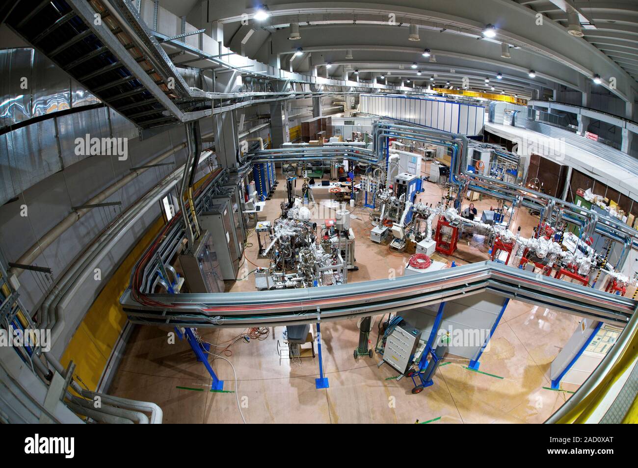 Synchrotron lab. View of the interior of the ELETTRA synchroton ...