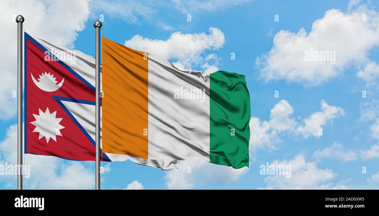 Nepal cote divoire flag hi-res stock photography and images - Alamy