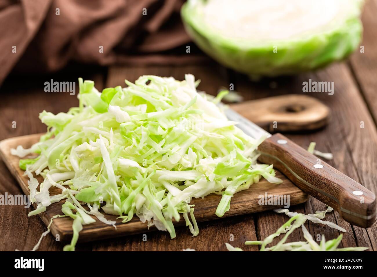 Cabbage head shredded hi-res stock photography and images - Alamy