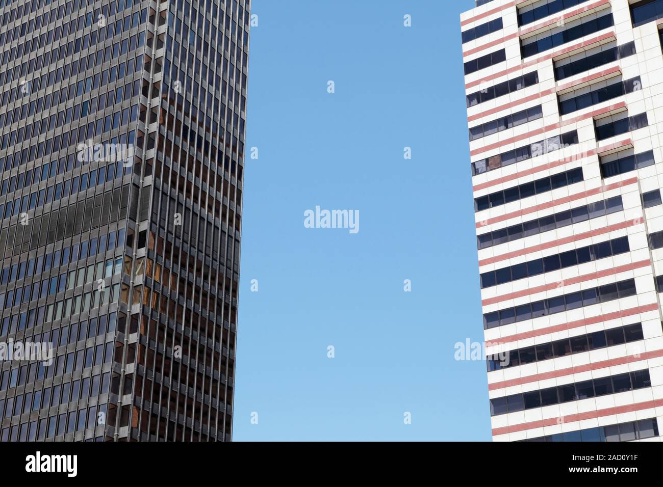 High-rise buildings. Photographed in Cape Town city centre, South ...