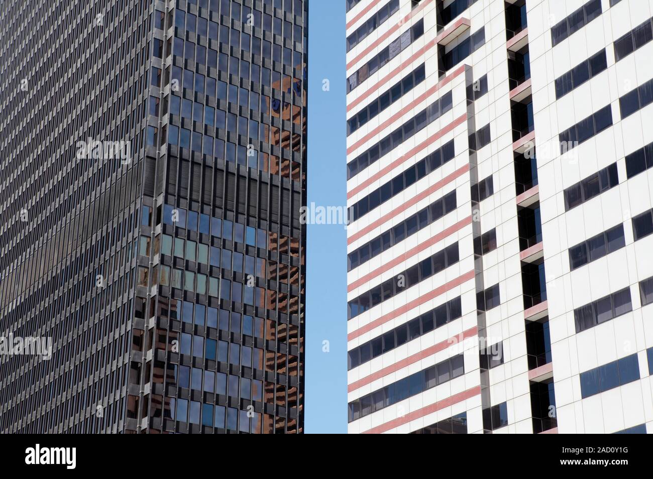 High-rise buildings. Photographed in Cape Town city centre, South ...
