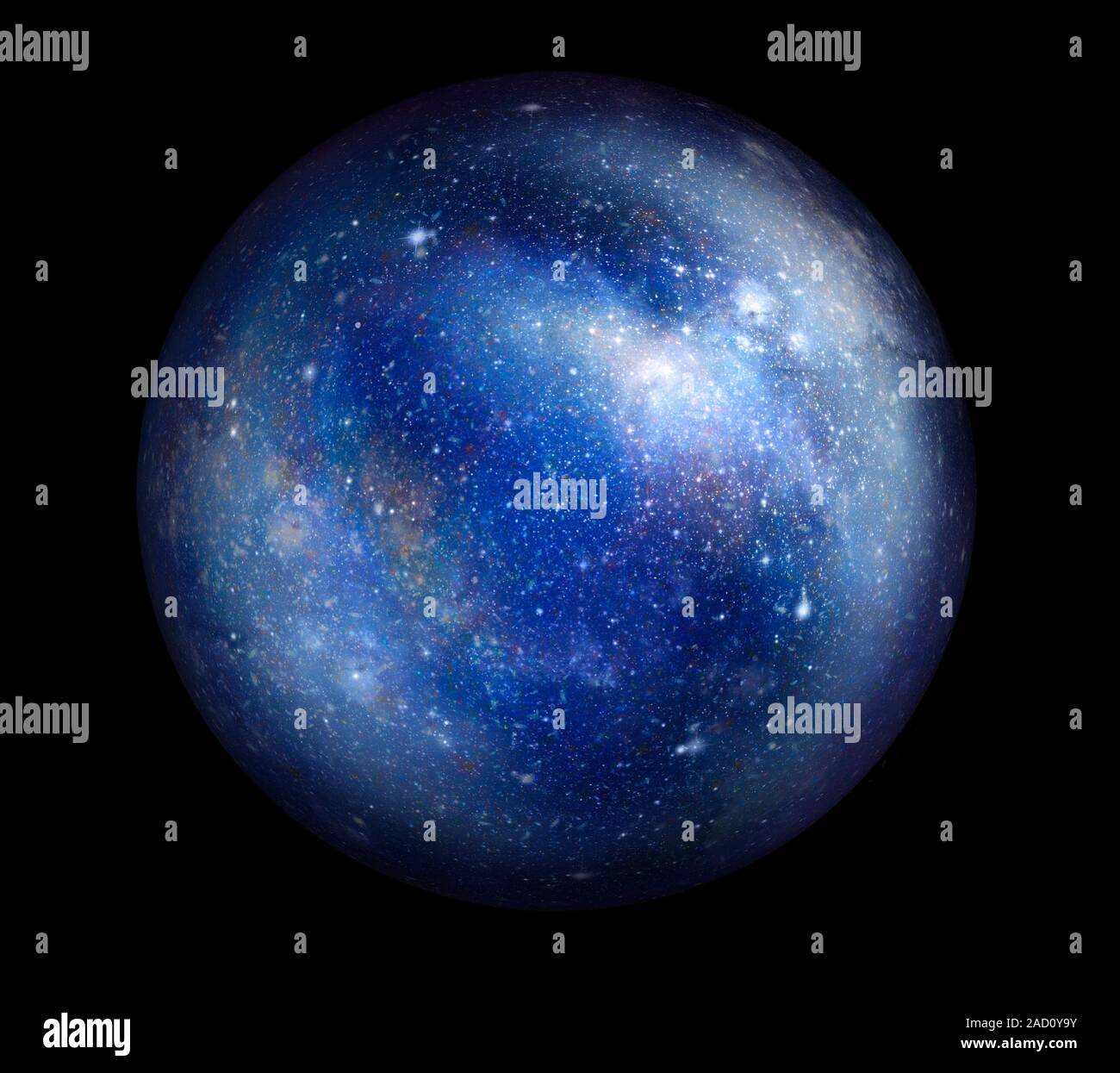 Bubble universe. Computer illustration of an expanding 'bubble ...