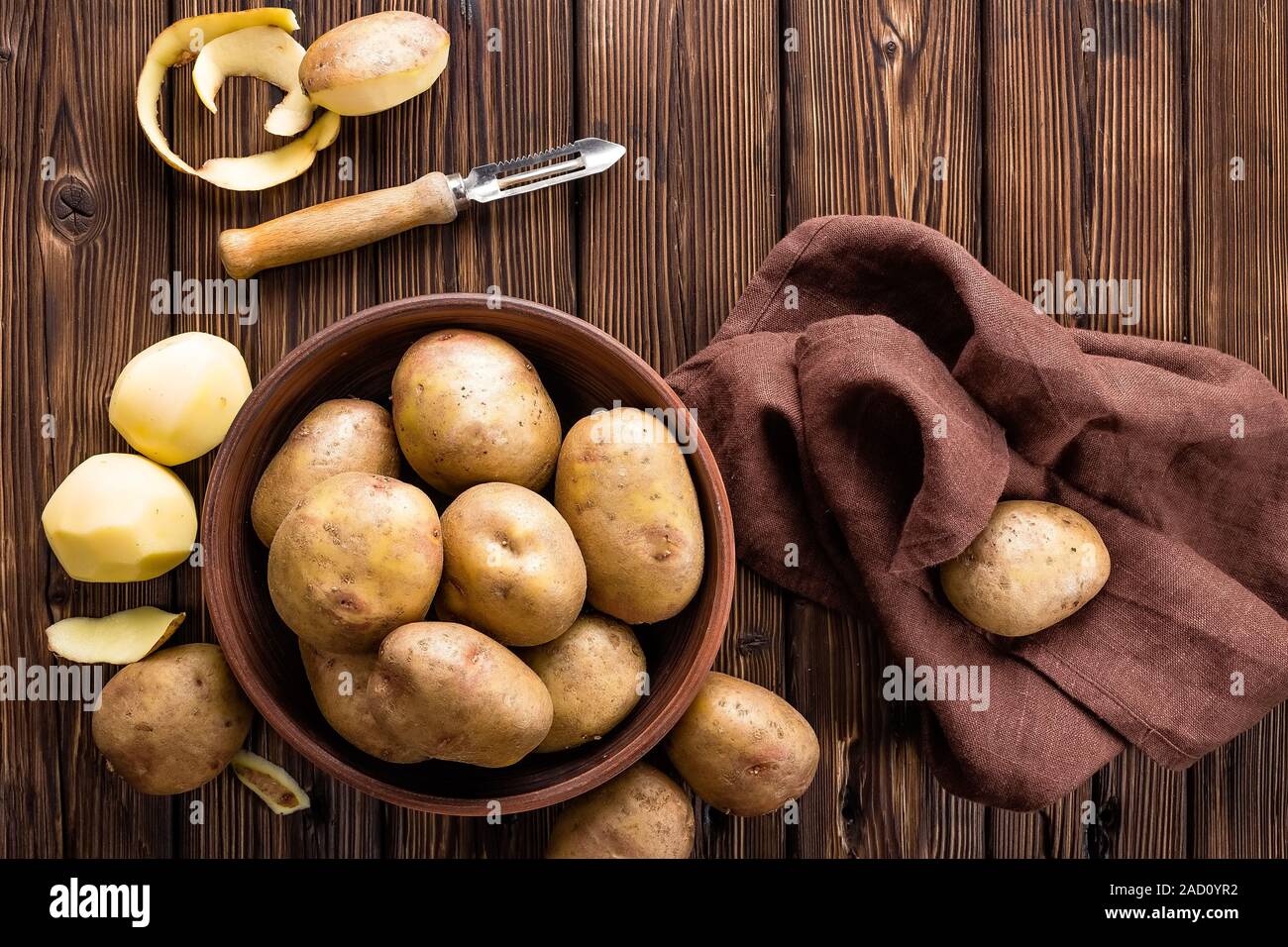 Salt vegetarian potatoes starch hi-res stock photography and images - Alamy