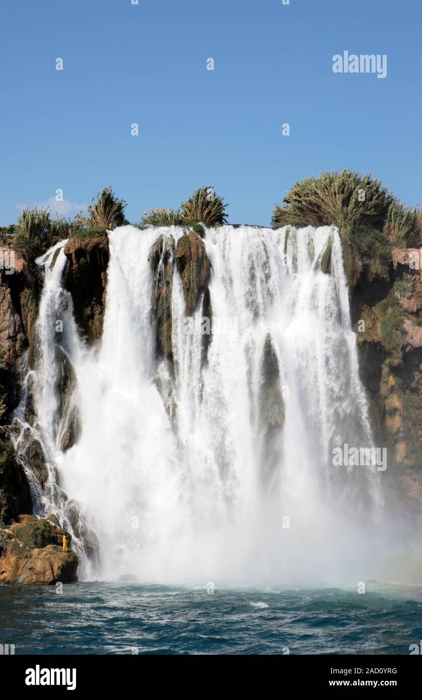 Duden Waterfalls. View of the Lower Duden Waterfalls, Antalya, Turkey ...
