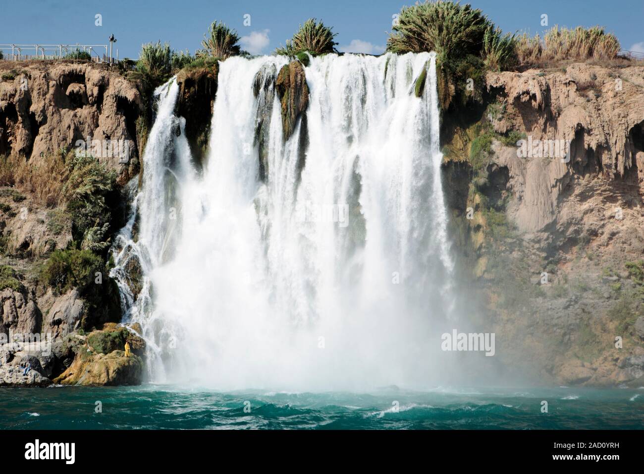 Duden Waterfalls. View of the Lower Duden Waterfalls, Antalya, Turkey ...