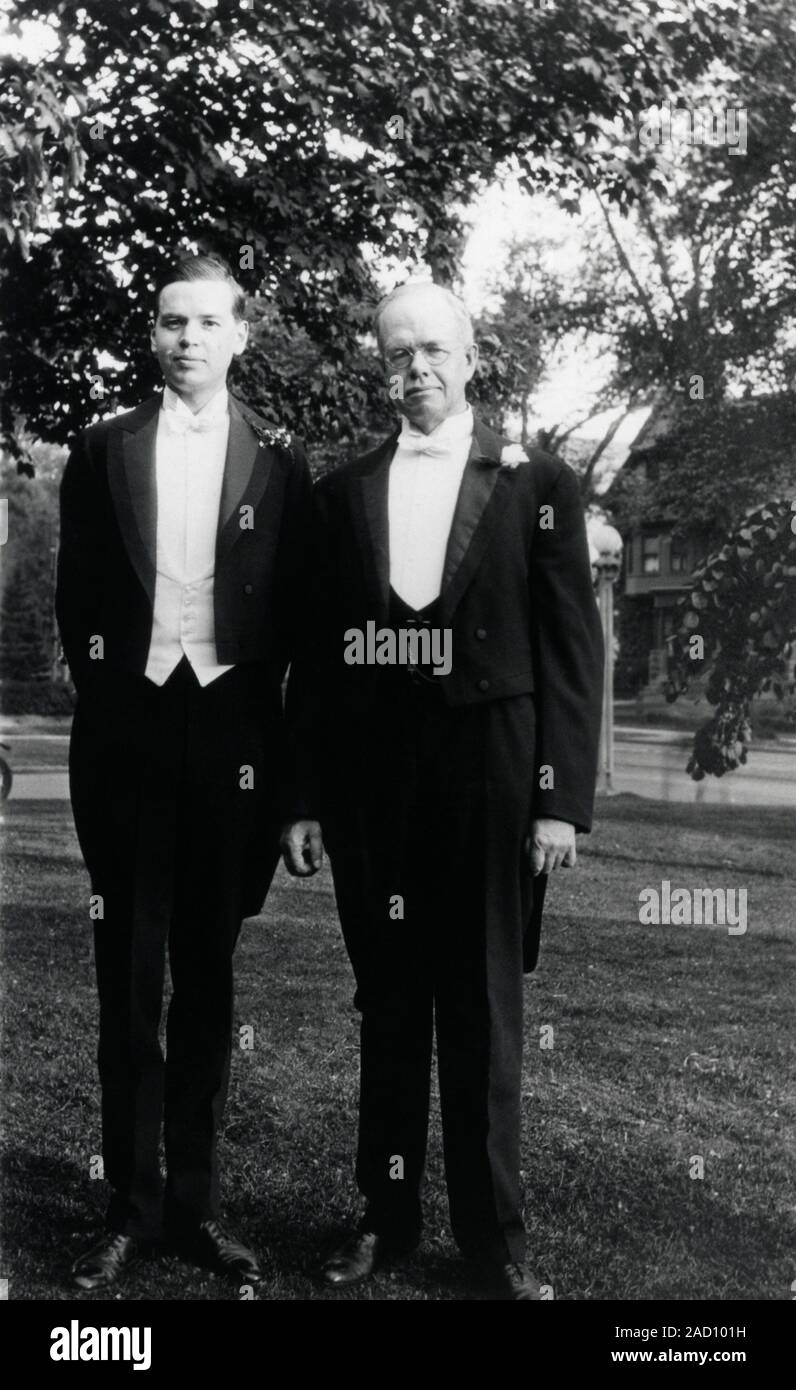 John Clarke Slater (1900-1976, left), American physicist, with his ...