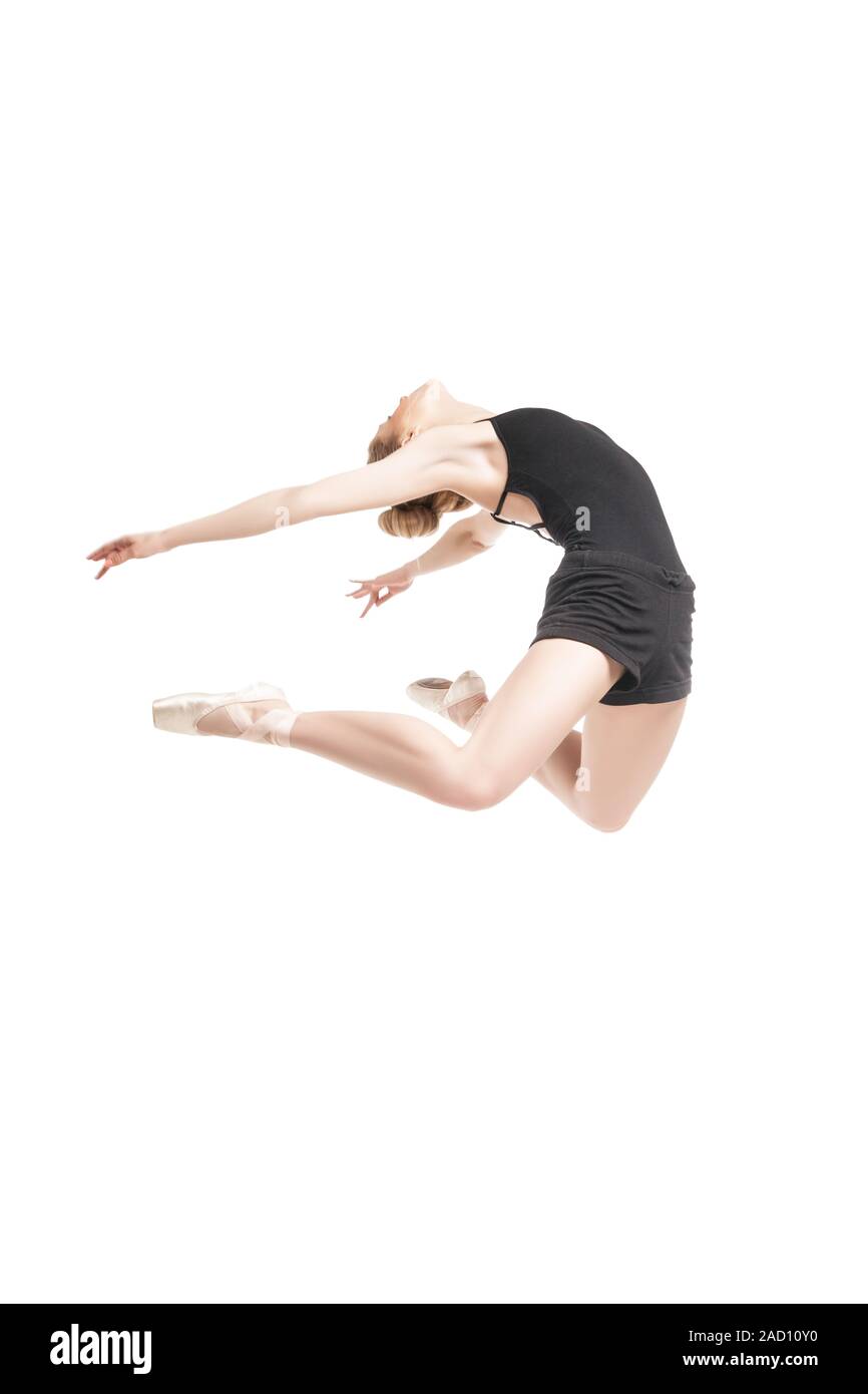 Ballet dancer posing bend vertical hi-res stock photography and images ...