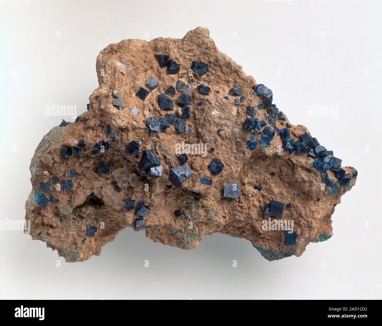 Boleite crystals in gypsum groundmass, close-up Stock Photo - Alamy