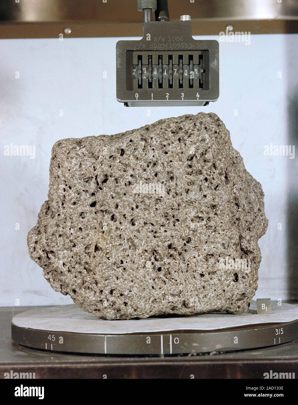 'Goodwill' lunar rock sample. Lunar sample 70017 was the last rock ...