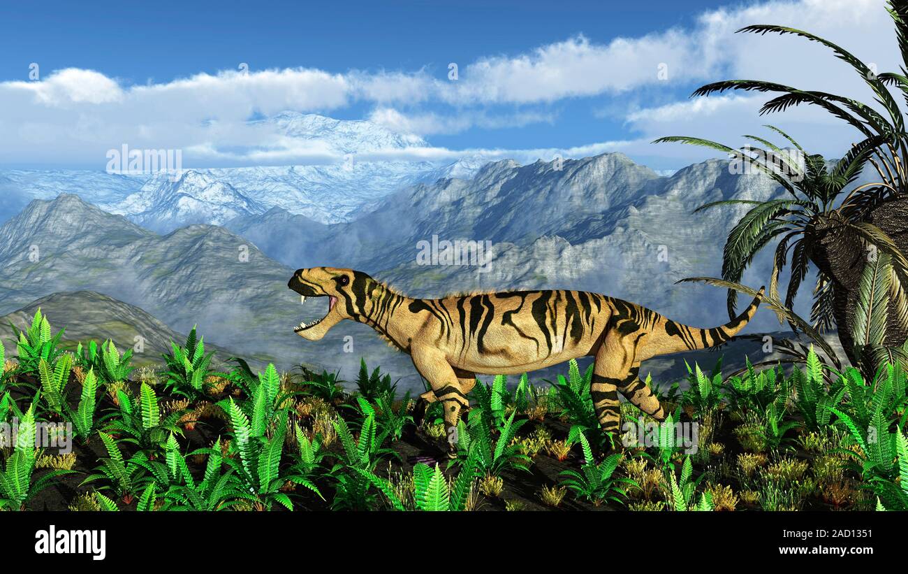 Lycaenops carnivore. Illustration of a one-metre-long carnivorous ...