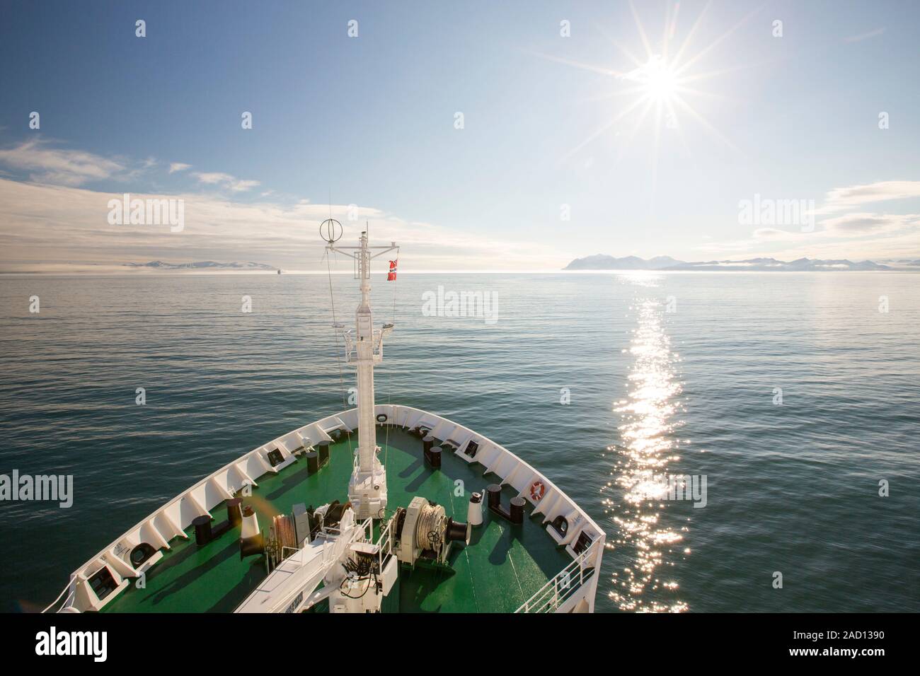 The Russian research vessel, Academic Sergey Vavilov an ice ...