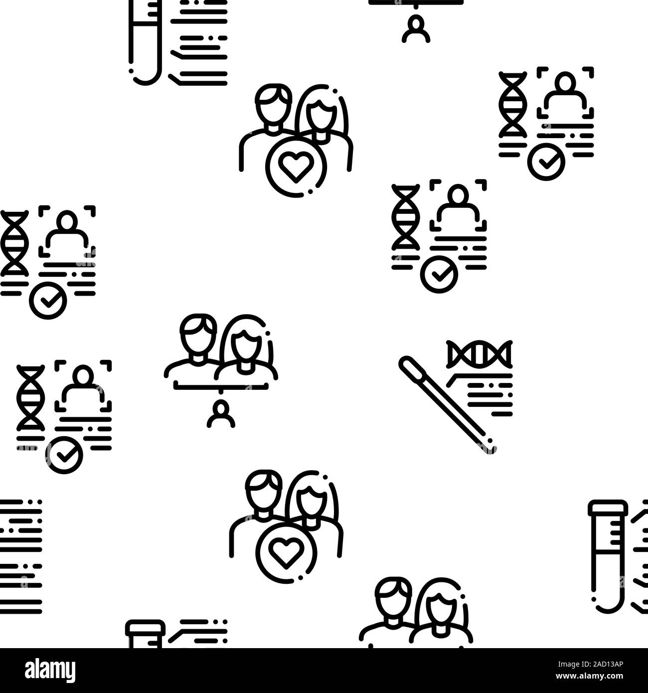 Paternity Test Dna Seamless Pattern Vector Stock Vector Image & Art - Alamy