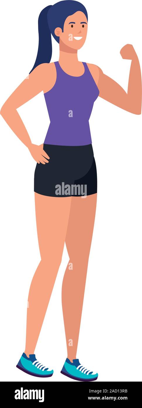 young woman athlete avatar character Stock Vector Image & Art - Alamy
