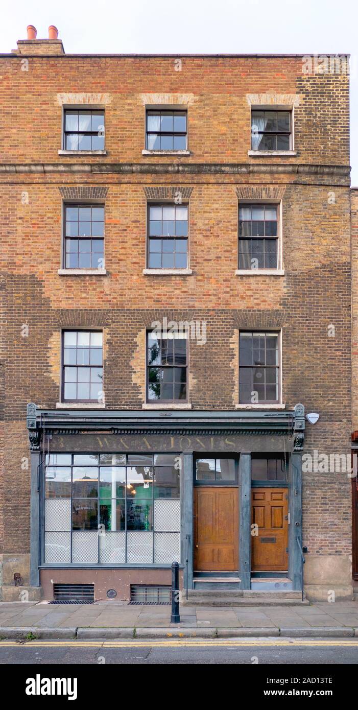 The famous Fournier Street in the East End of London, England. Located ...