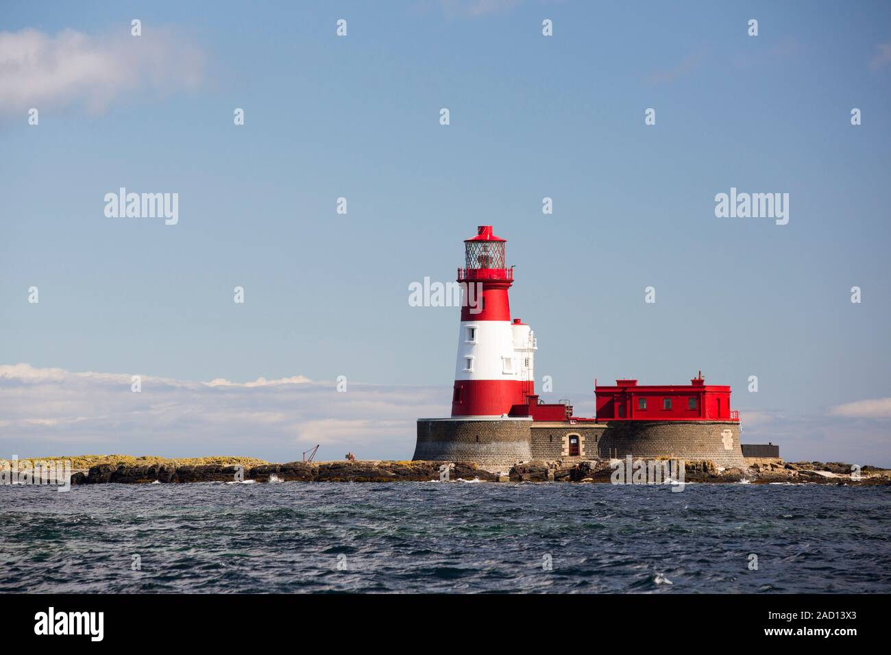 Longstone lighthouse on the Farnes Islands, off Seahouses in ...