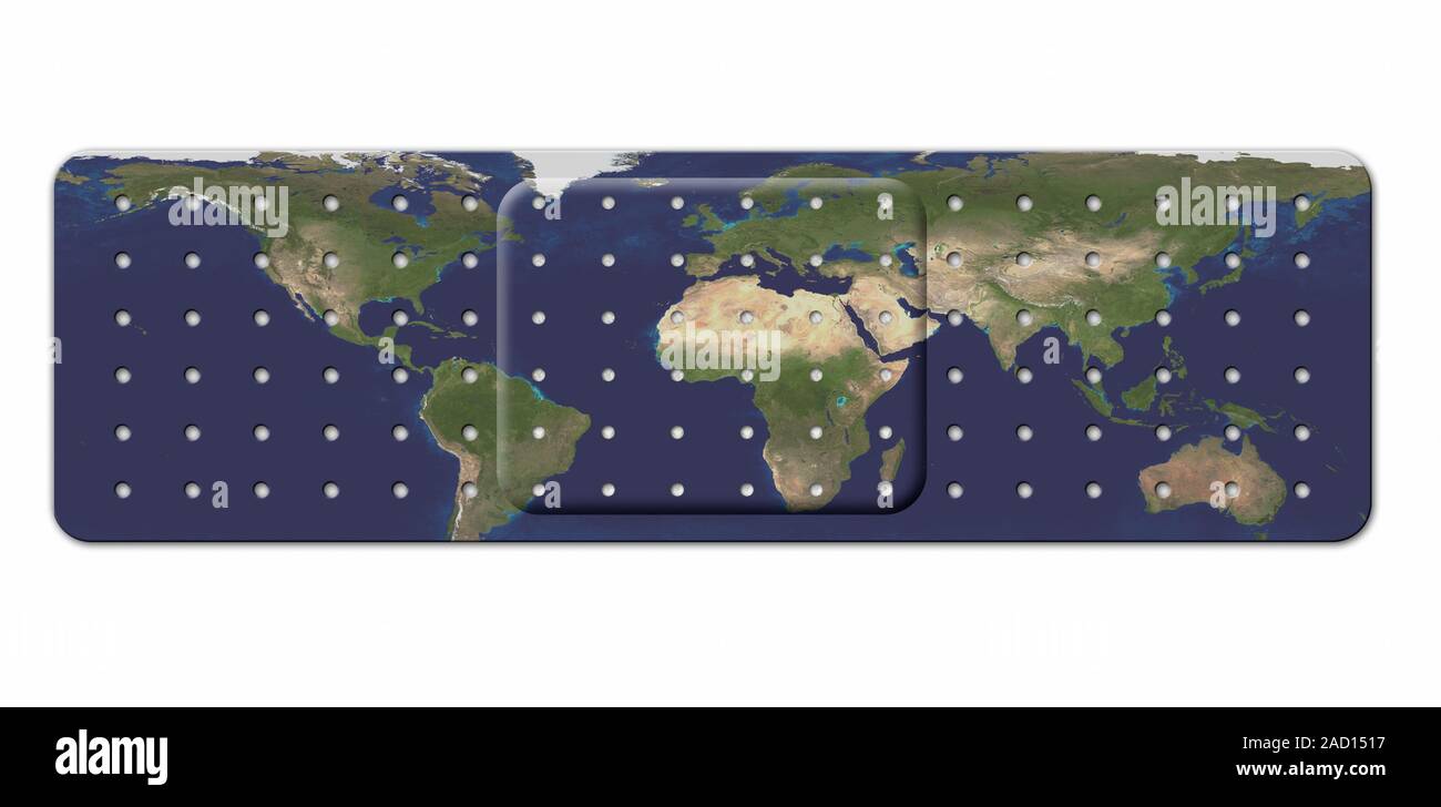 Bleeding earth map hi-res stock photography and images - Alamy