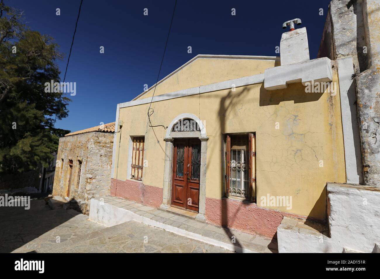 Traditional House in Symi Island in Greece Stock Photo - Alamy