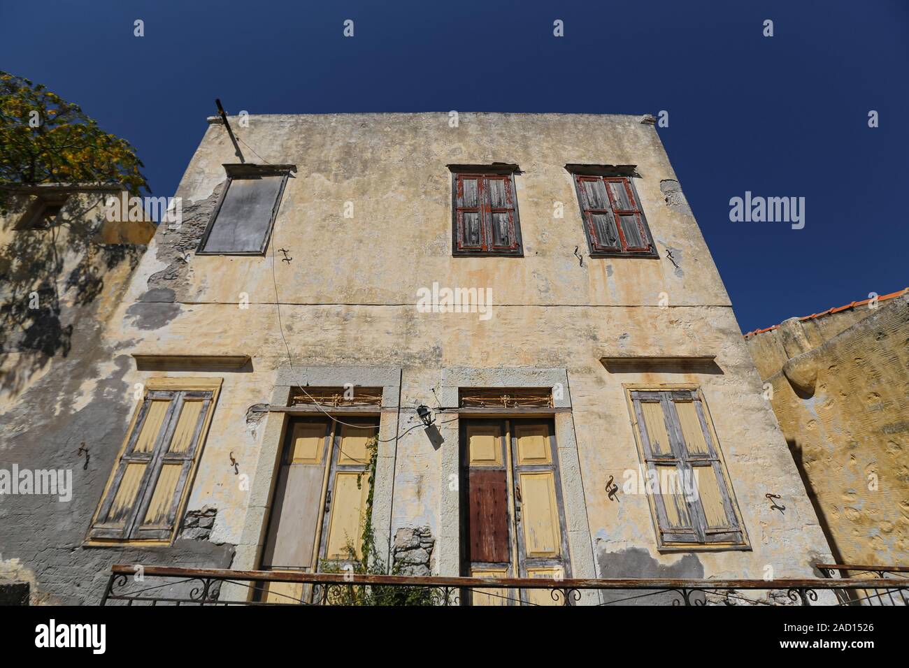 Traditional House in Symi Island in Greece Stock Photo - Alamy