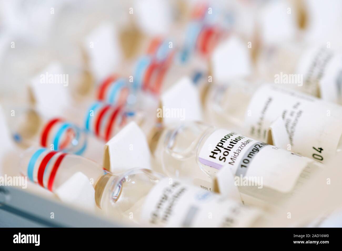 Hypnovel sedative drug. The active ingredient of this injectable drug ...