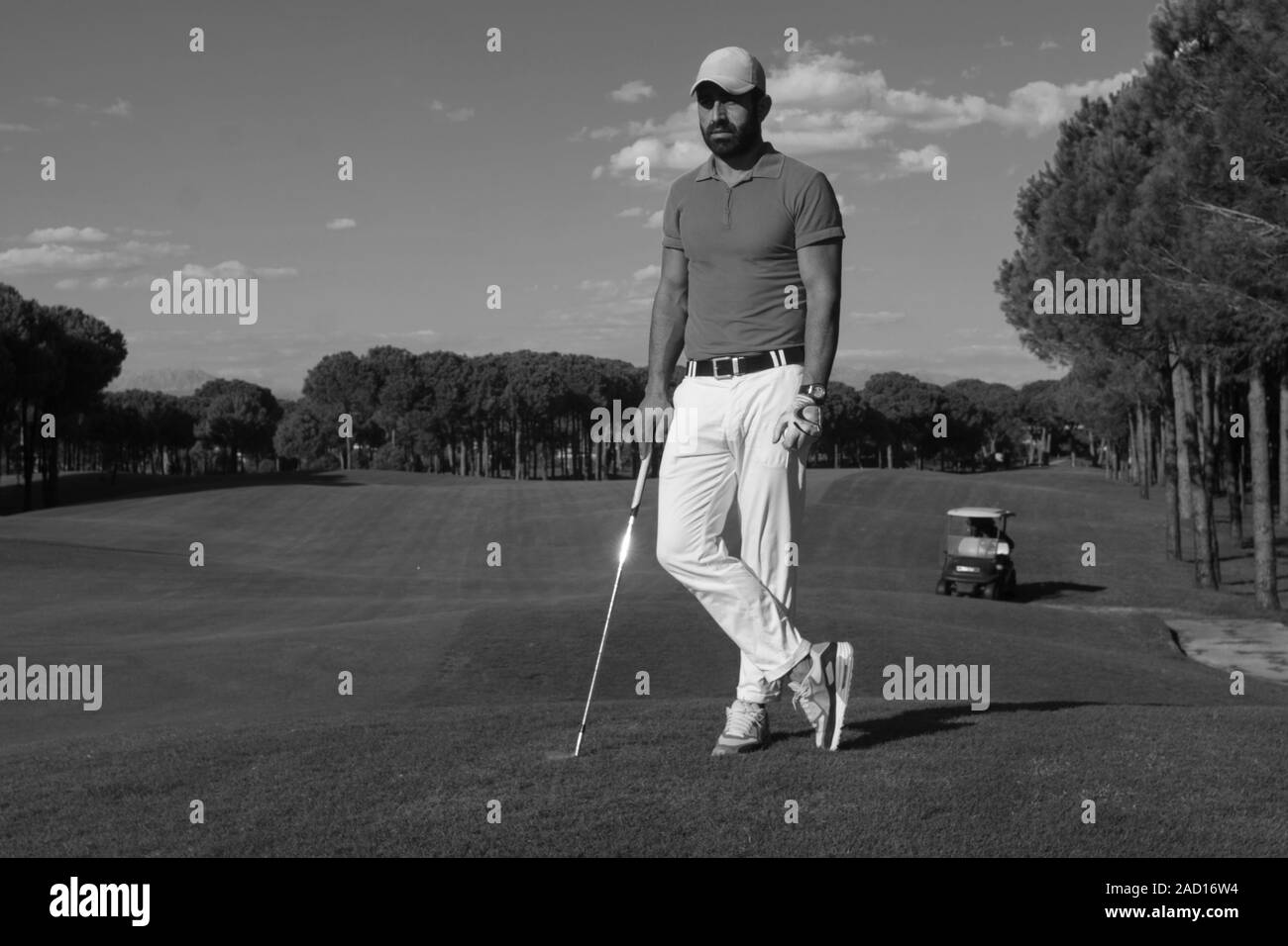 golf player portrait Stock Photo - Alamy