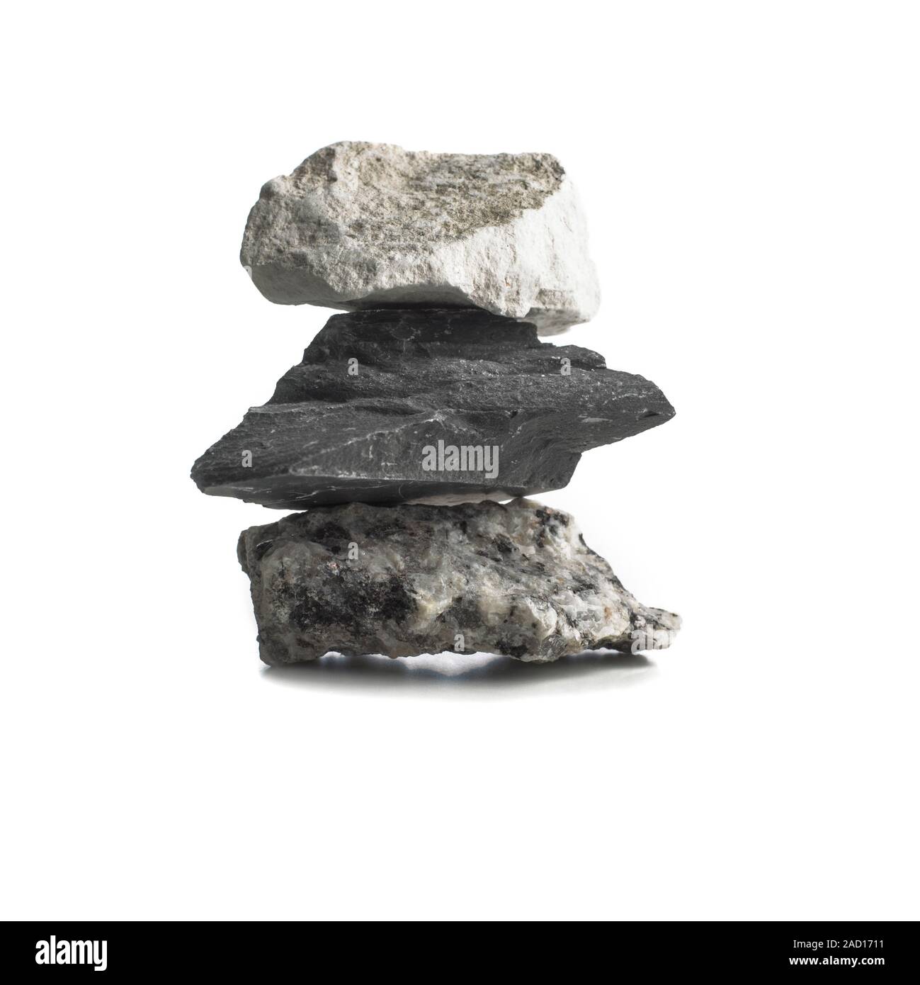Rock classification. Examples of the three types of rock from the rock ...