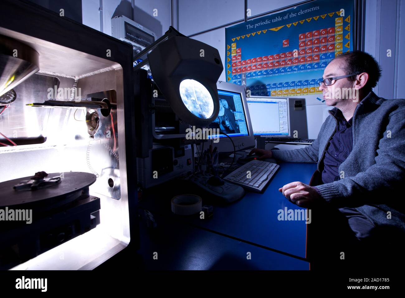 Rare earth elements, SEM research. Laboratory researcher Paolo Gentile ...