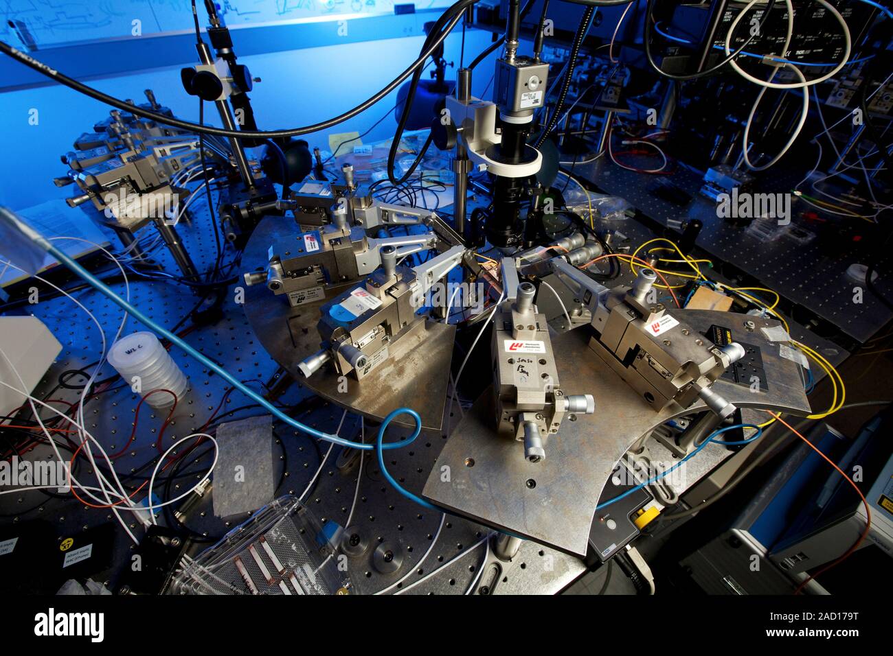 Computing laboratory. Computer equipment being analysed at Intel ...