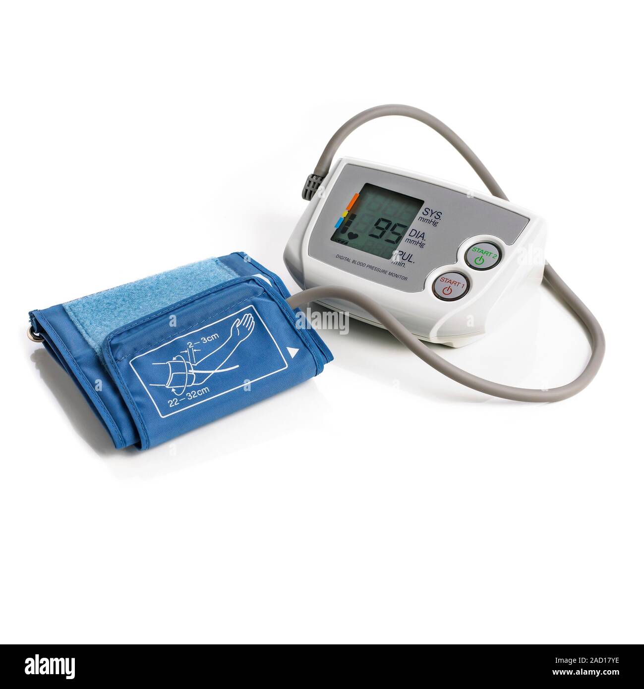 Blood pressure. An automated blood pressure measuring device, or ...