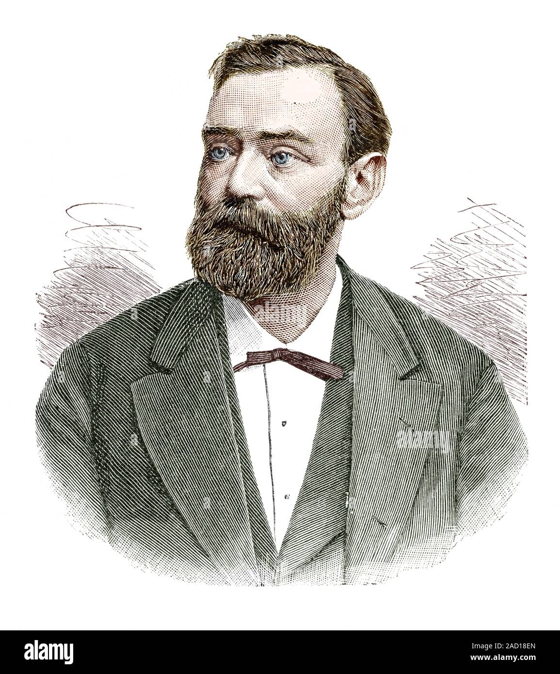 Alfred Bernhard Nobel (1833-1896), Swedish chemist and inventor ...