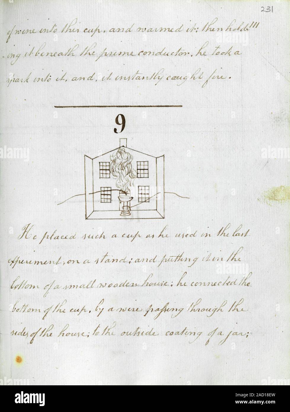 Faraday's notes on Tatum's lectures. Page of lecture notes written by ...