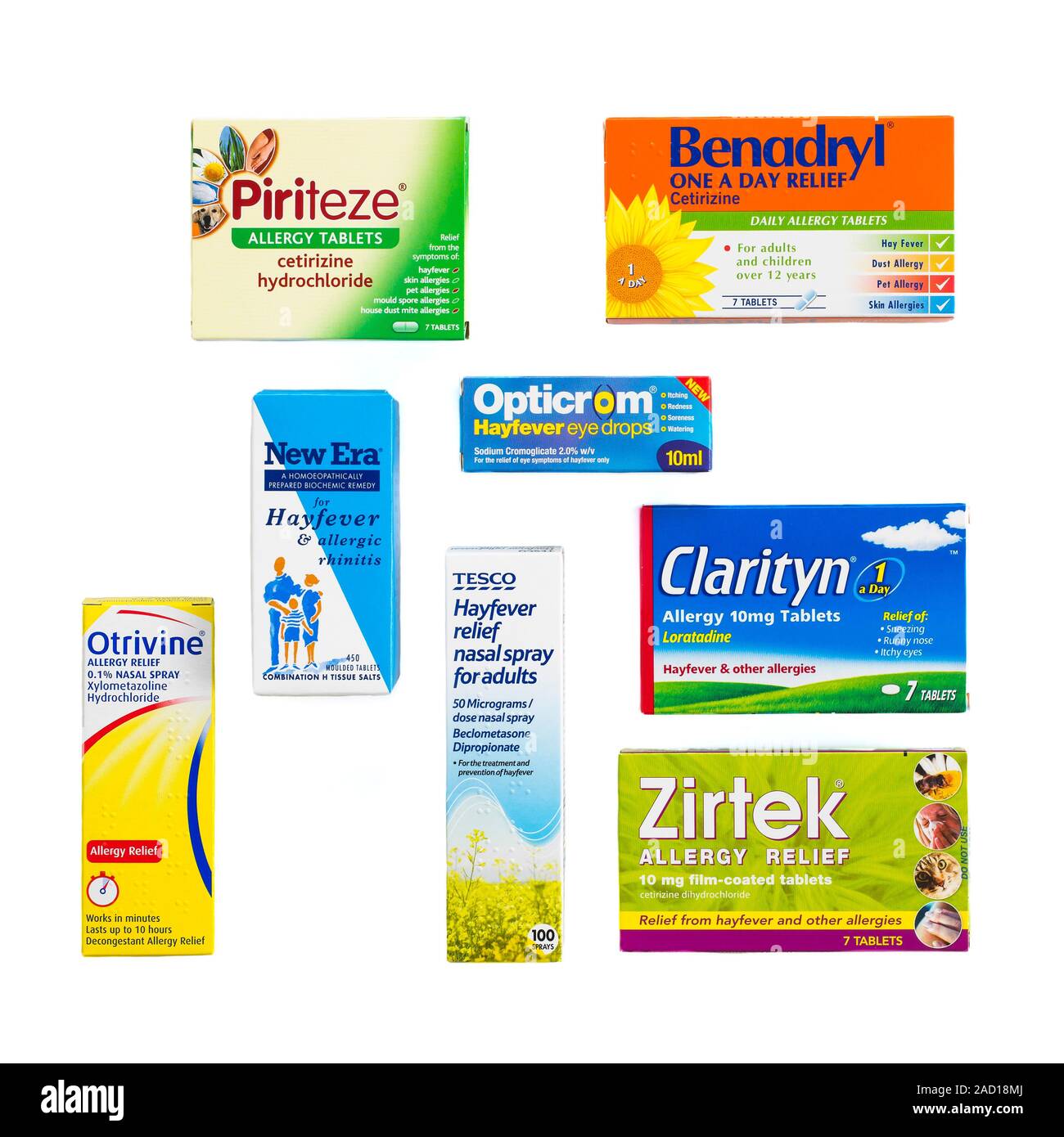 Hay fever. A variety of products used to provide relief from the ...