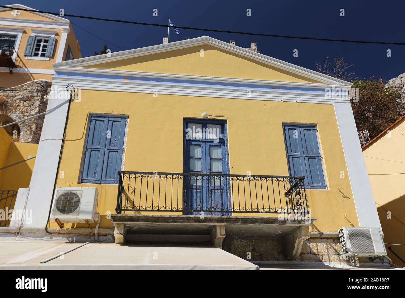 Traditional House in Symi Island in Greece Stock Photo - Alamy