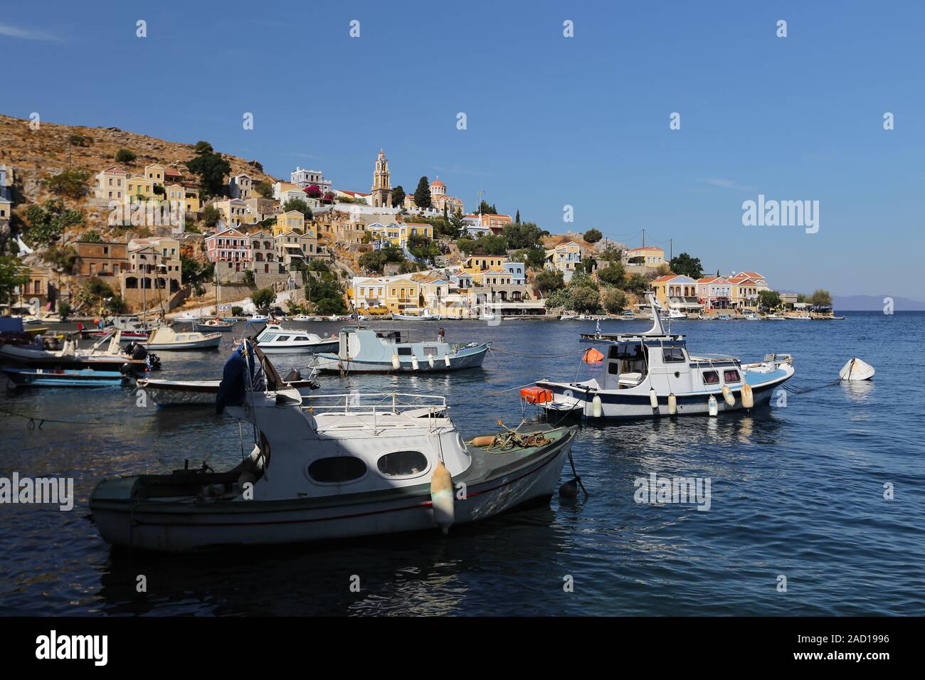 General View of Symi Island in Greece Stock Photo - Alamy