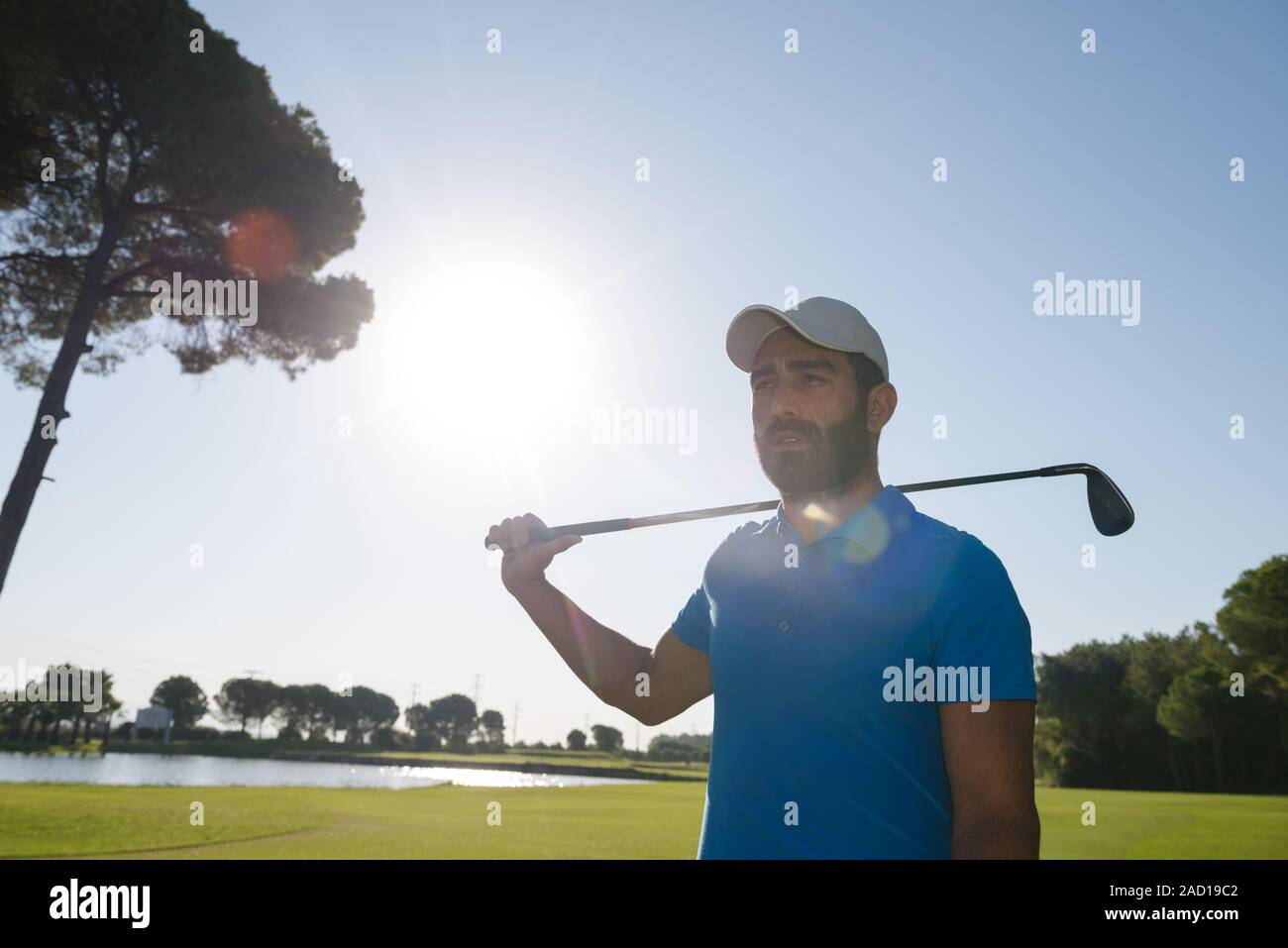 golf player portrait Stock Photo - Alamy