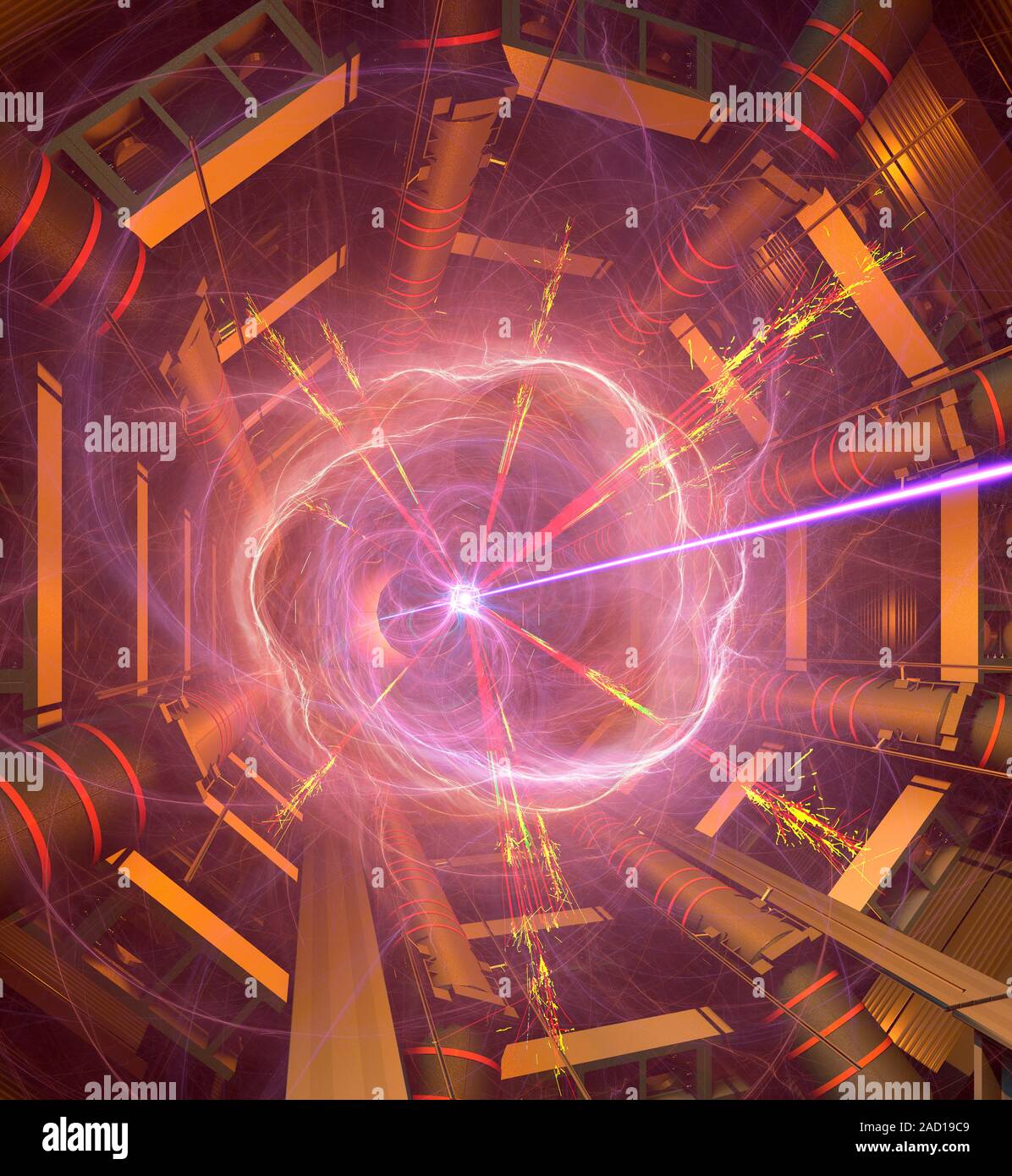 Simplified microscopic black hole event simulation of particle ...
