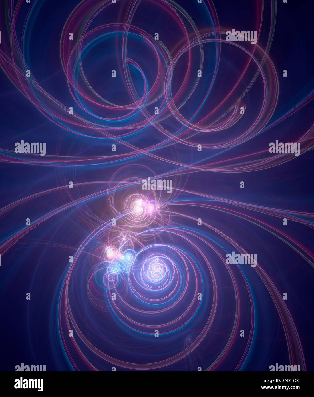 Conceptual fractal illustration of orbital motion. An orbit is the ...