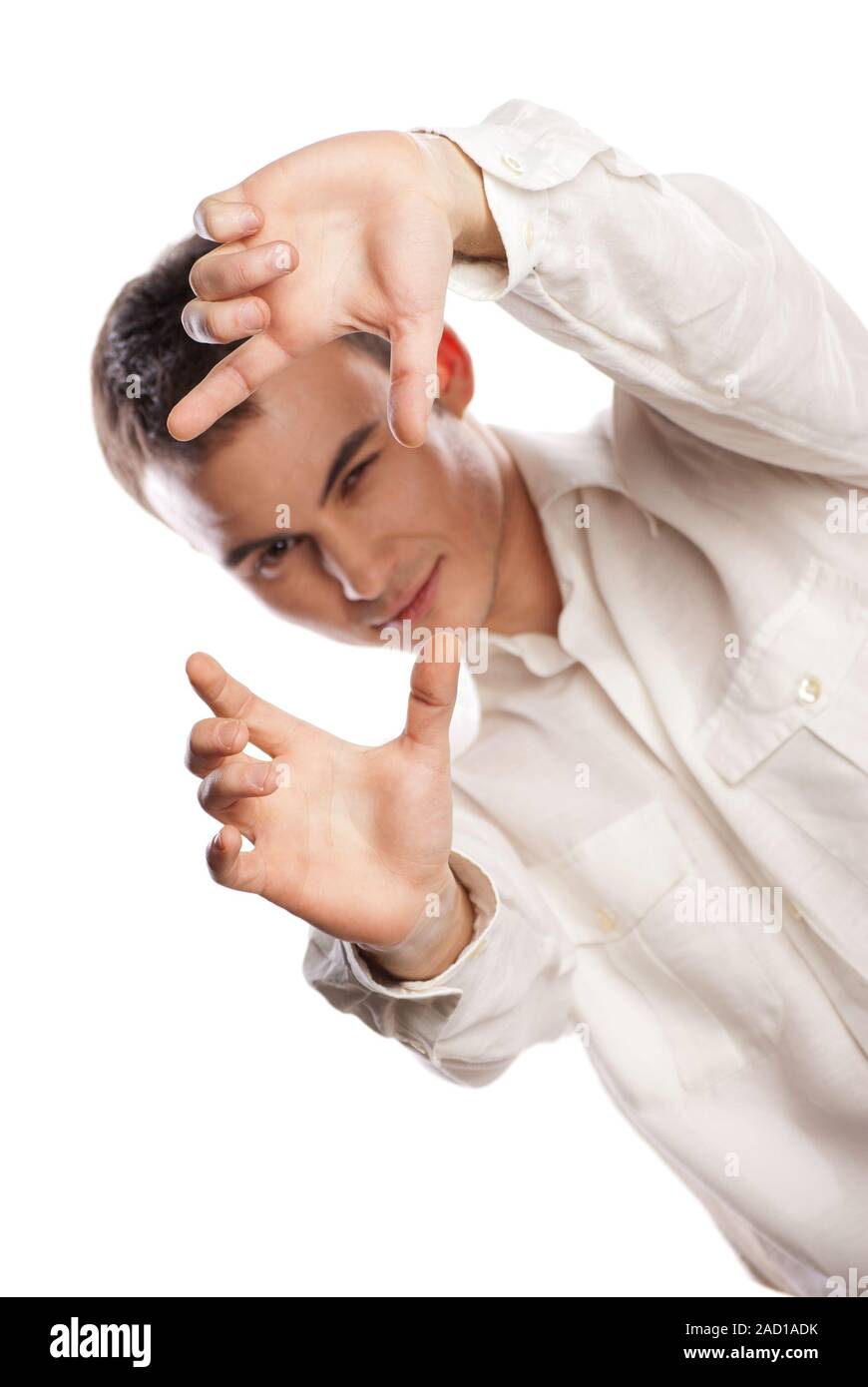 Photographer making frame hi-res stock photography and images - Alamy