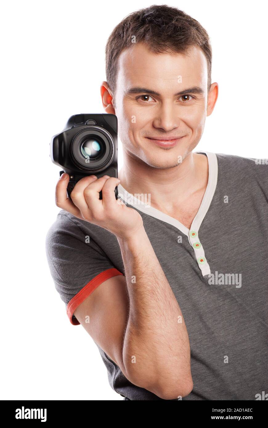 Male photographer camera hi-res stock photography and images - Alamy