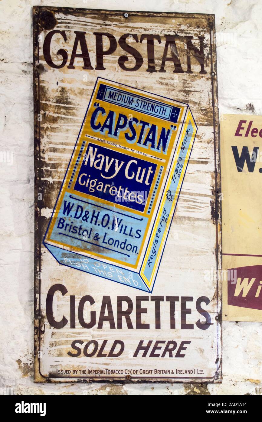 An old advert for Capstan Cigarettes Stock Photo - Alamy