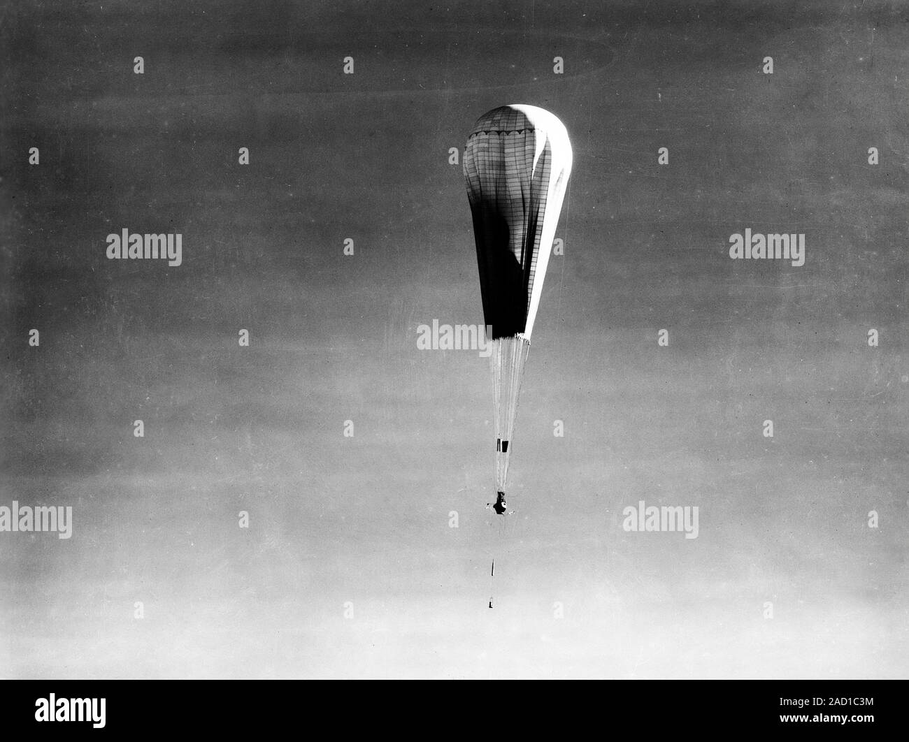 Explorer II high-altitude balloon. Historical image of the Explorer II ...