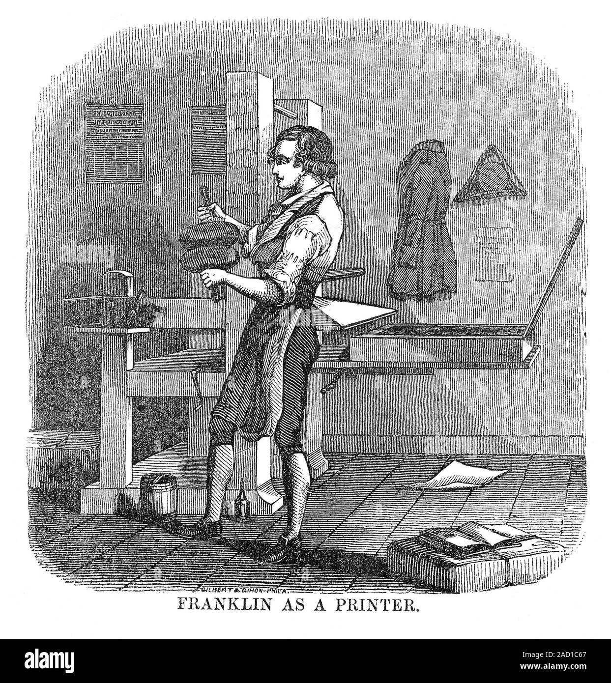 Benjamin Franklin (1706-1790), US scientist, inventor and statesman ...