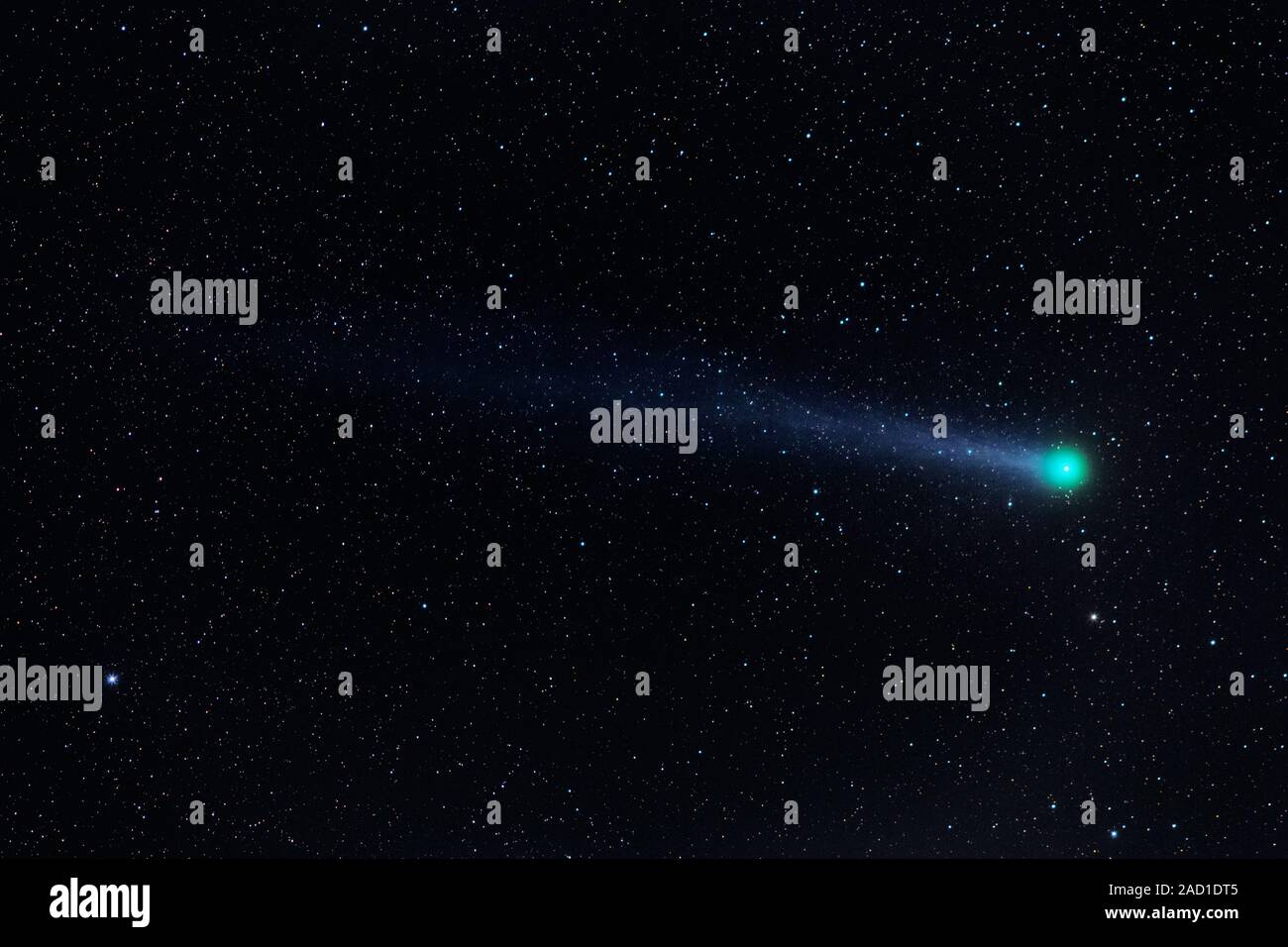 Comet Lovejoy. View of the Comet Lovejoy (C/2014 Q2, lower right) with ...