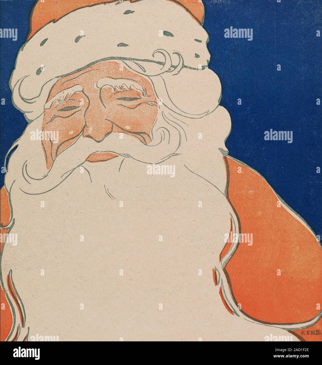 vintage christmas themed illustration Stock Photo - Alamy