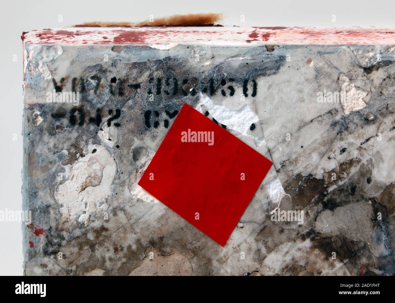 Damaged Space Shuttle tile. Protective tile from NASA's Space Shuttle ...